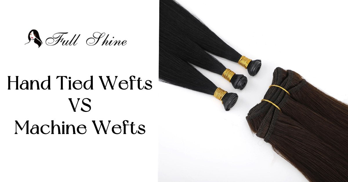 Fullshine Hair 100% Human Hair Hand-tid Weft Extension Sew in Hair ...